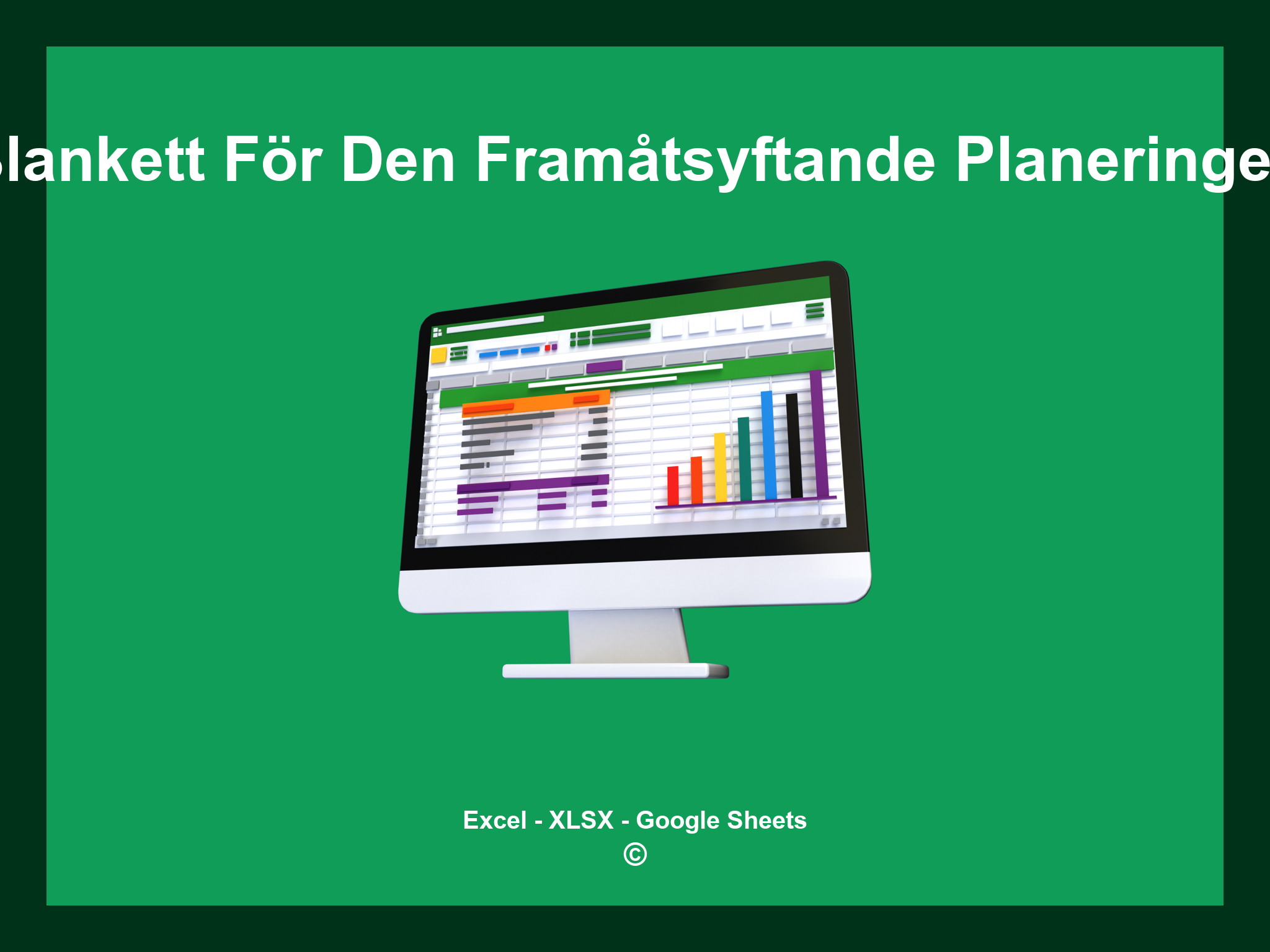 Blankett För Den Framåtsyftande Planeringen
